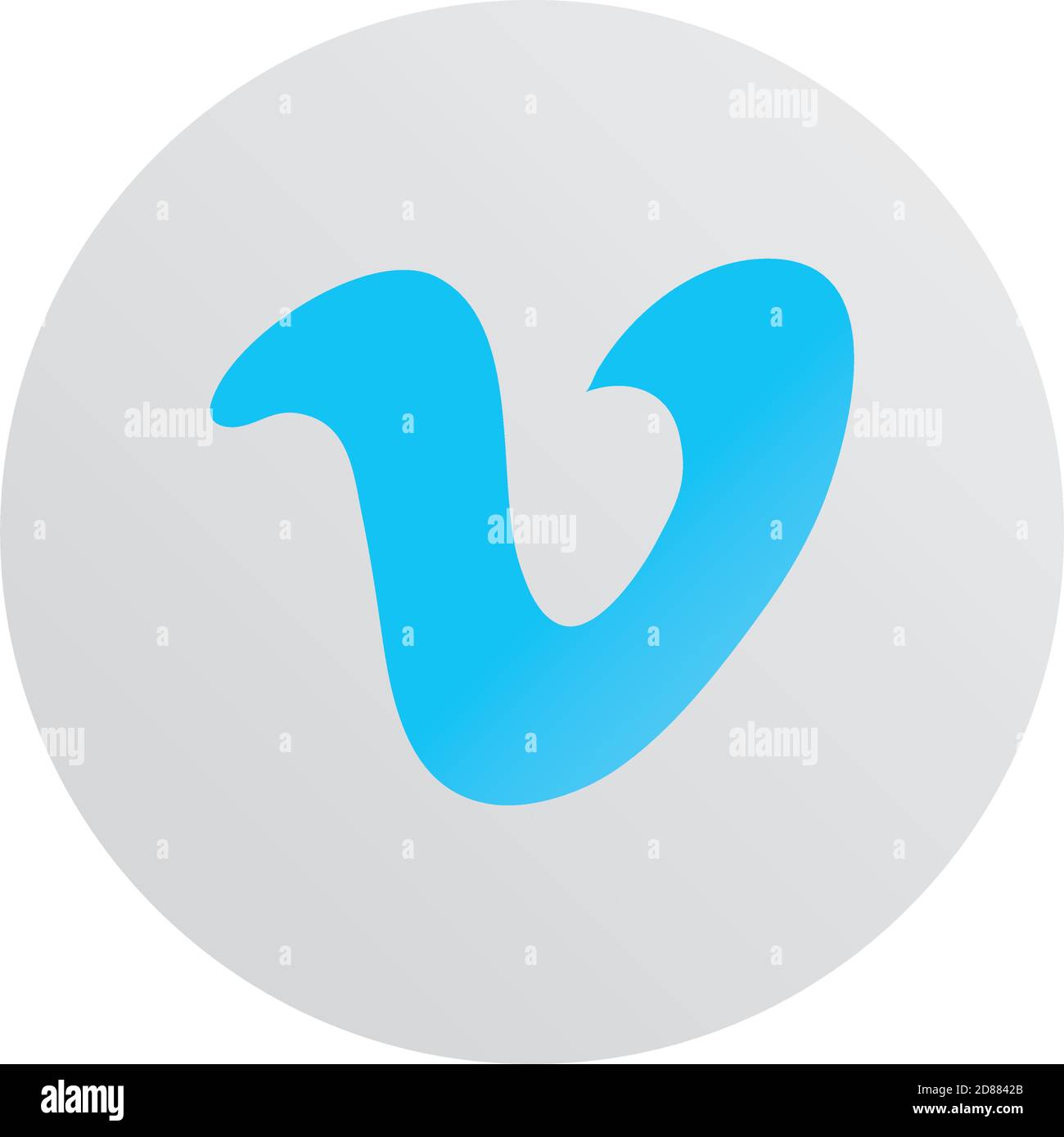 social media logo, vimeo app free video platform vector illustration ...