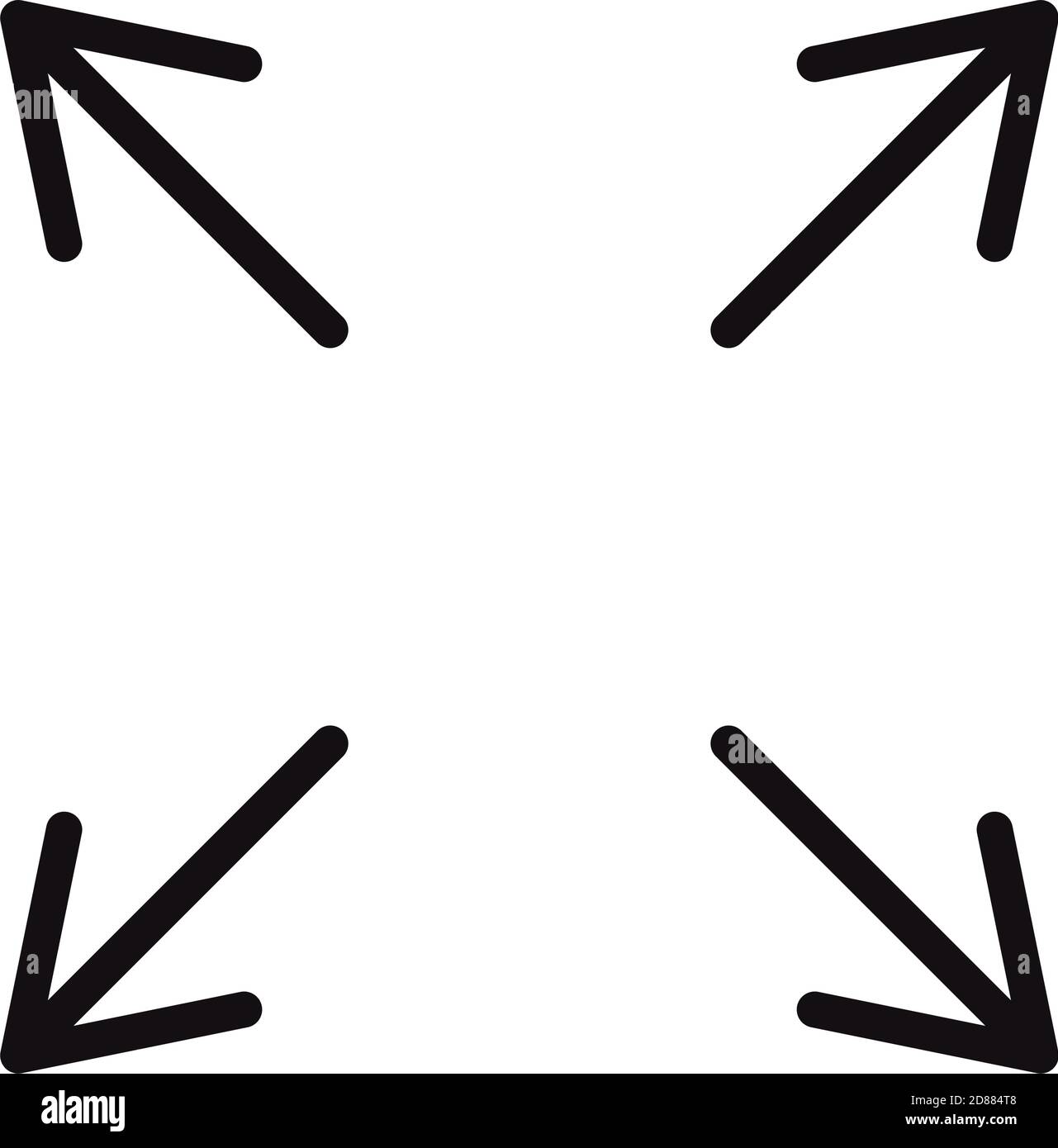 user interface maximize window button linear style vector illustration Stock Vector Image & Art ...