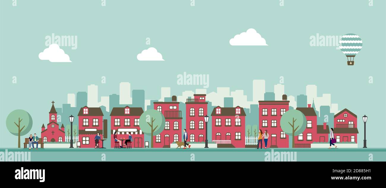 Daily life view Stock Vector Images - Alamy