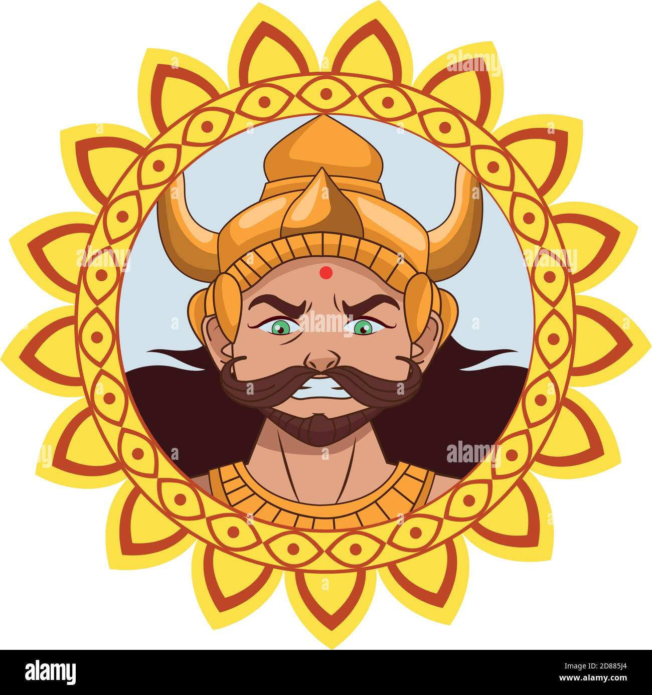 Ravan face Stock Vector Images - Alamy