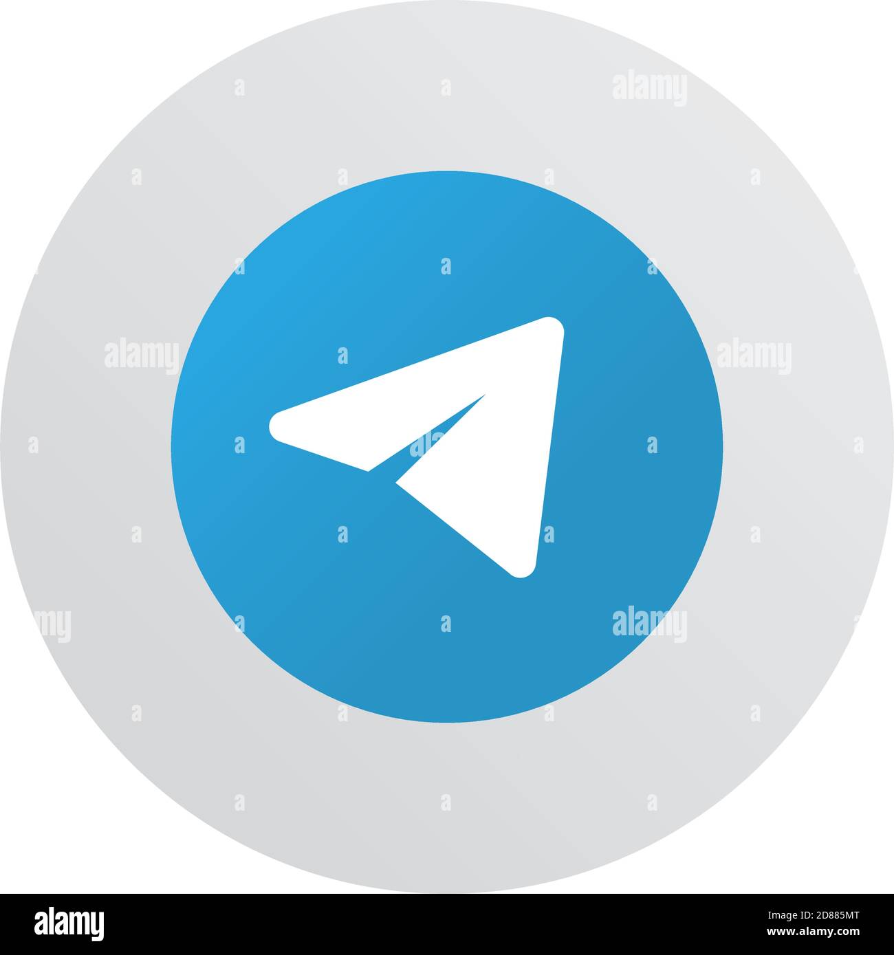 social media logo, telegram is a messaging platform vector illustration ...