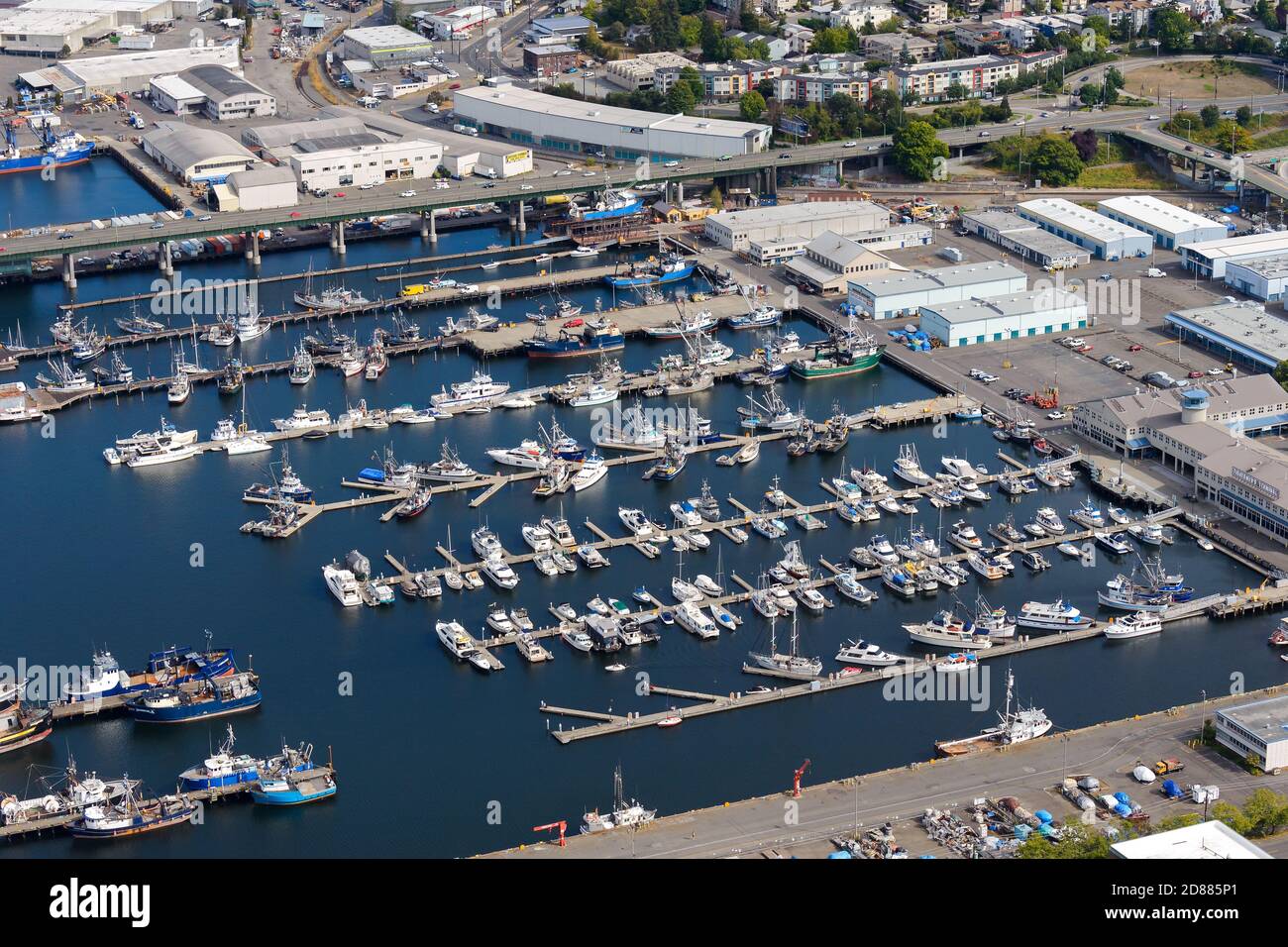 Seattle fishermens terminal hi-res stock photography and images - Alamy