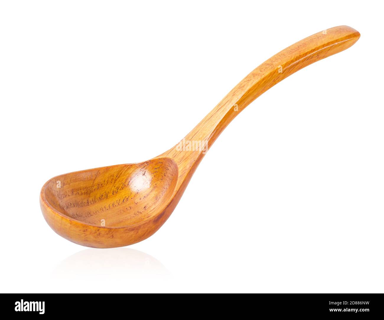Wooden ladle isolated on white background, save clipping path Stock ...