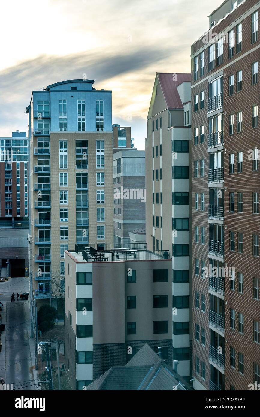 Various buildings photographed in Madison, Wisconsin Stock Photo - Alamy
