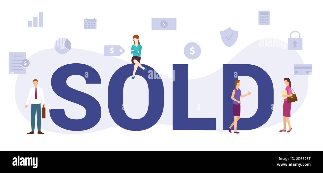 Word sold Stock Vector Images - Alamy