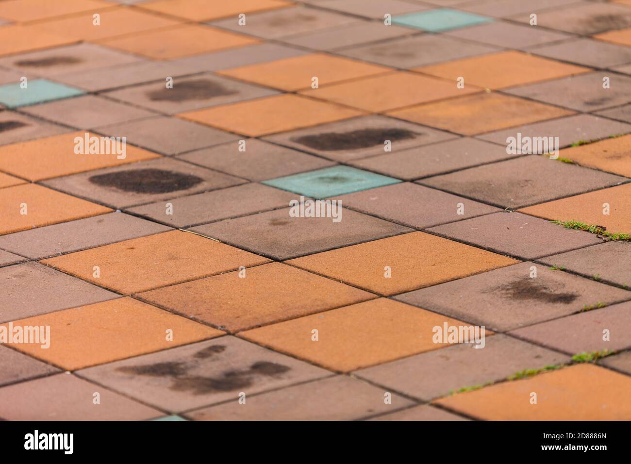 Red Floor Tile pavement for background Stock Photo - Alamy