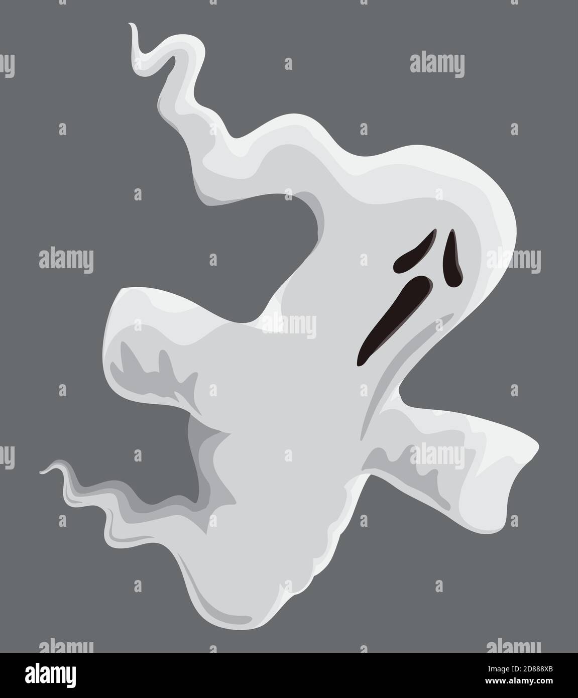 Howling ghost Stock Vector Images - Alamy