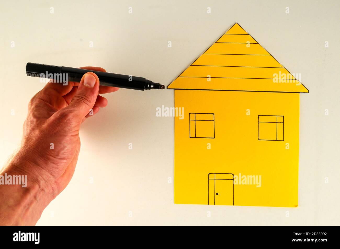Close-up of paper house Stock Photo - Alamy