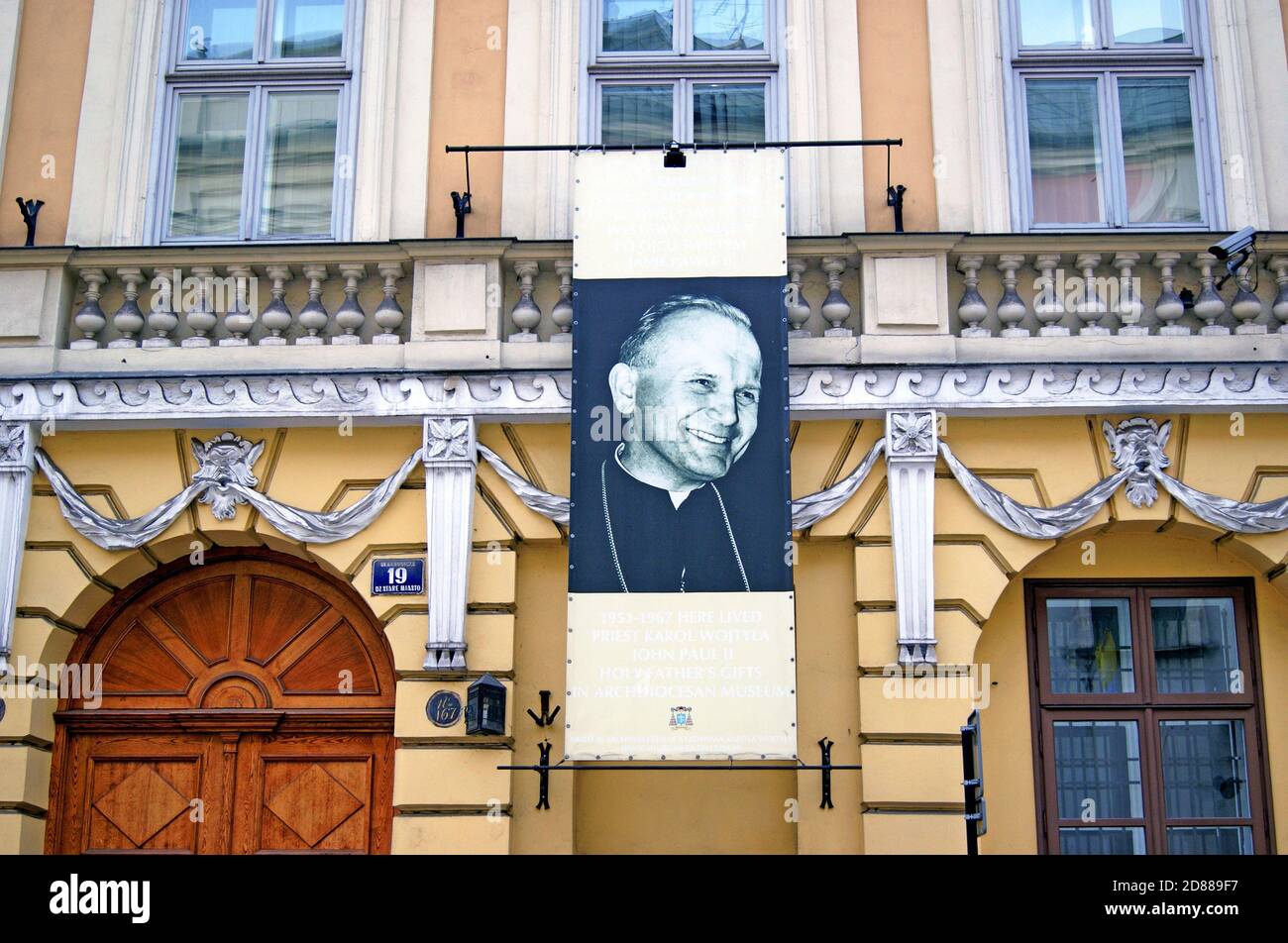 Former Kanonicza Street residence of Pope John Paul II, also known as ...