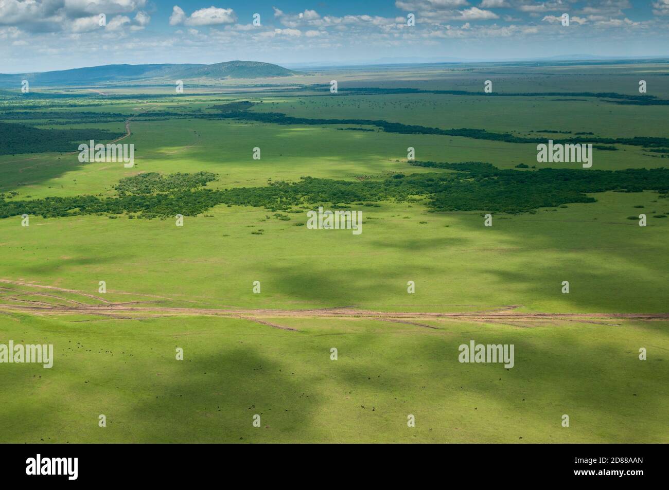 Maasai mara national reserve aerial hi-res stock photography and images ...