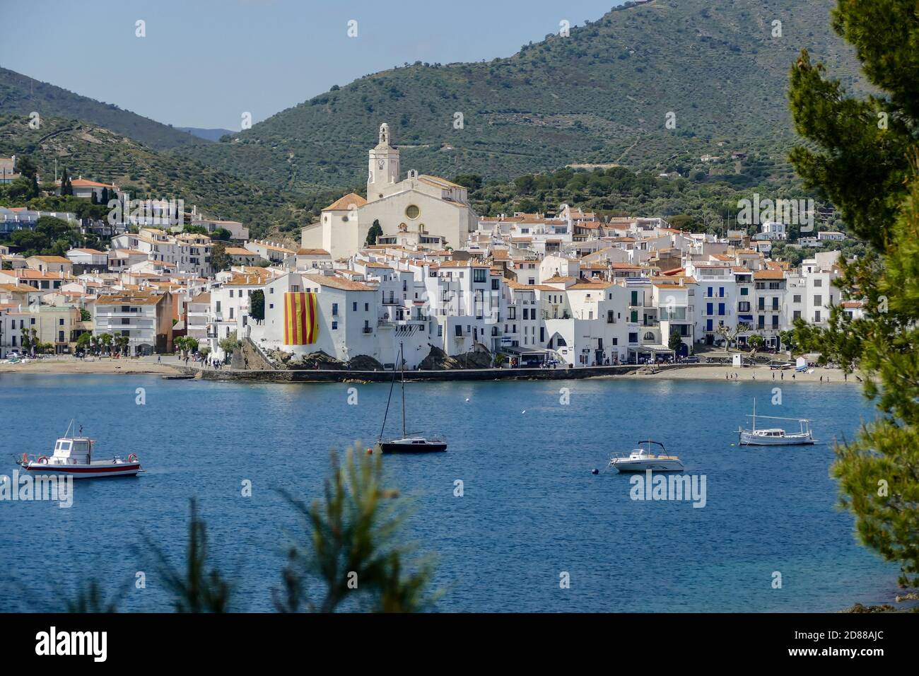 Medieval Village Cadaques on Costa Brava Catalonia Spain europe Stock ...