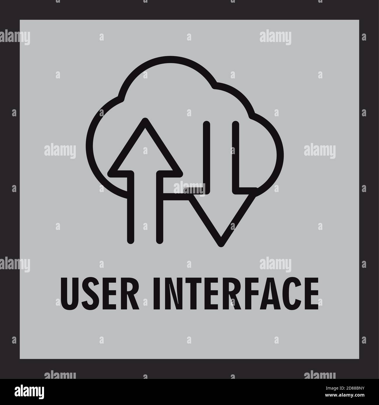 user interface, cloud computing upload and download data storage linear ...