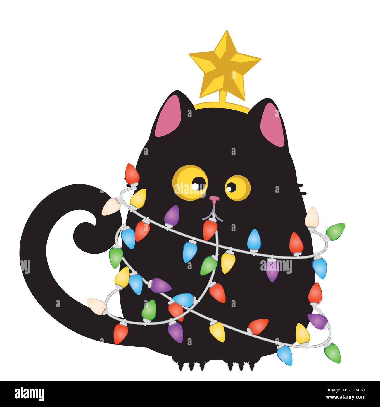 Christmas Cartoon Cat