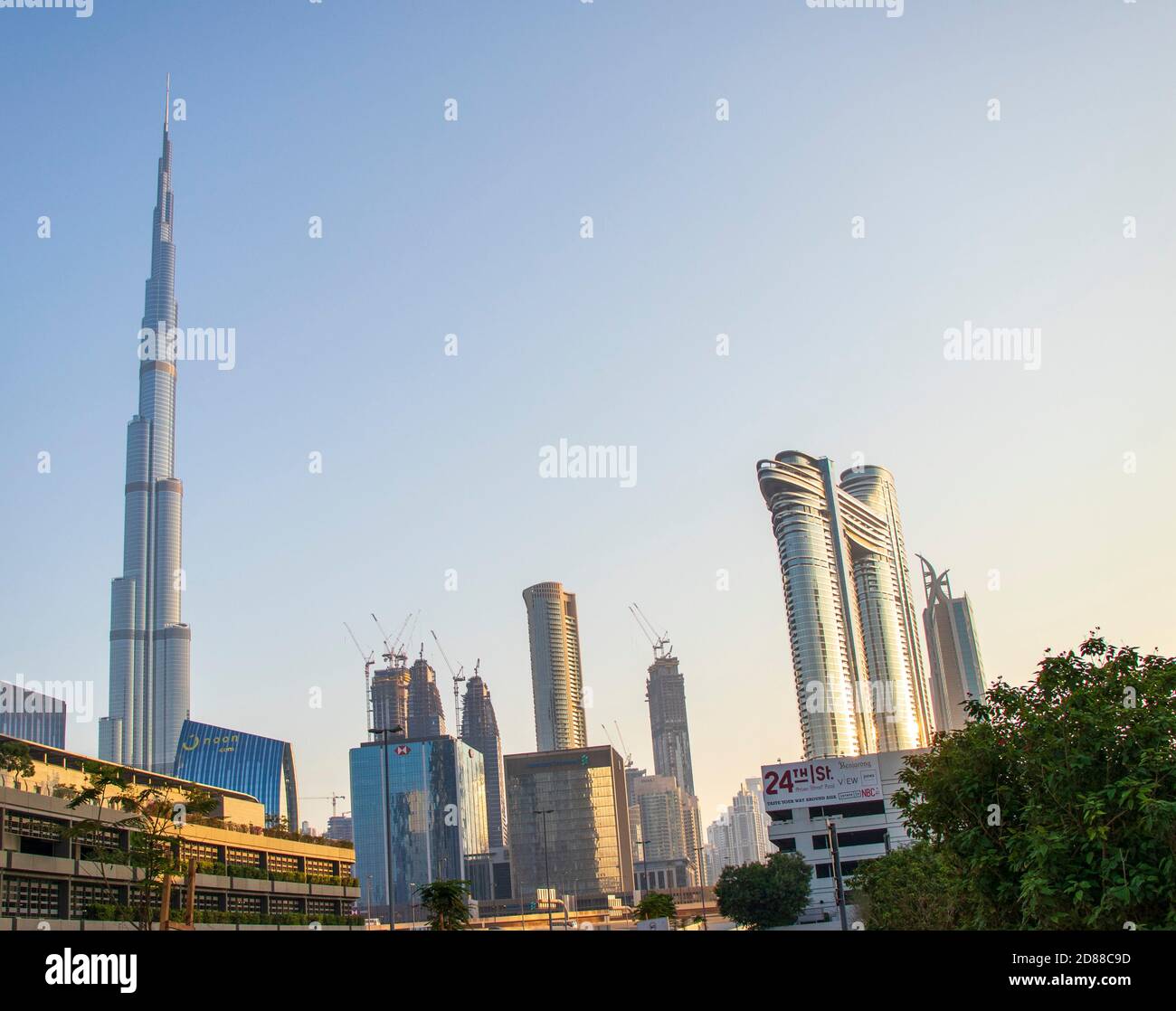 Dubai Financial Center road. Address Sky view hotel and Burj Khalifa ...
