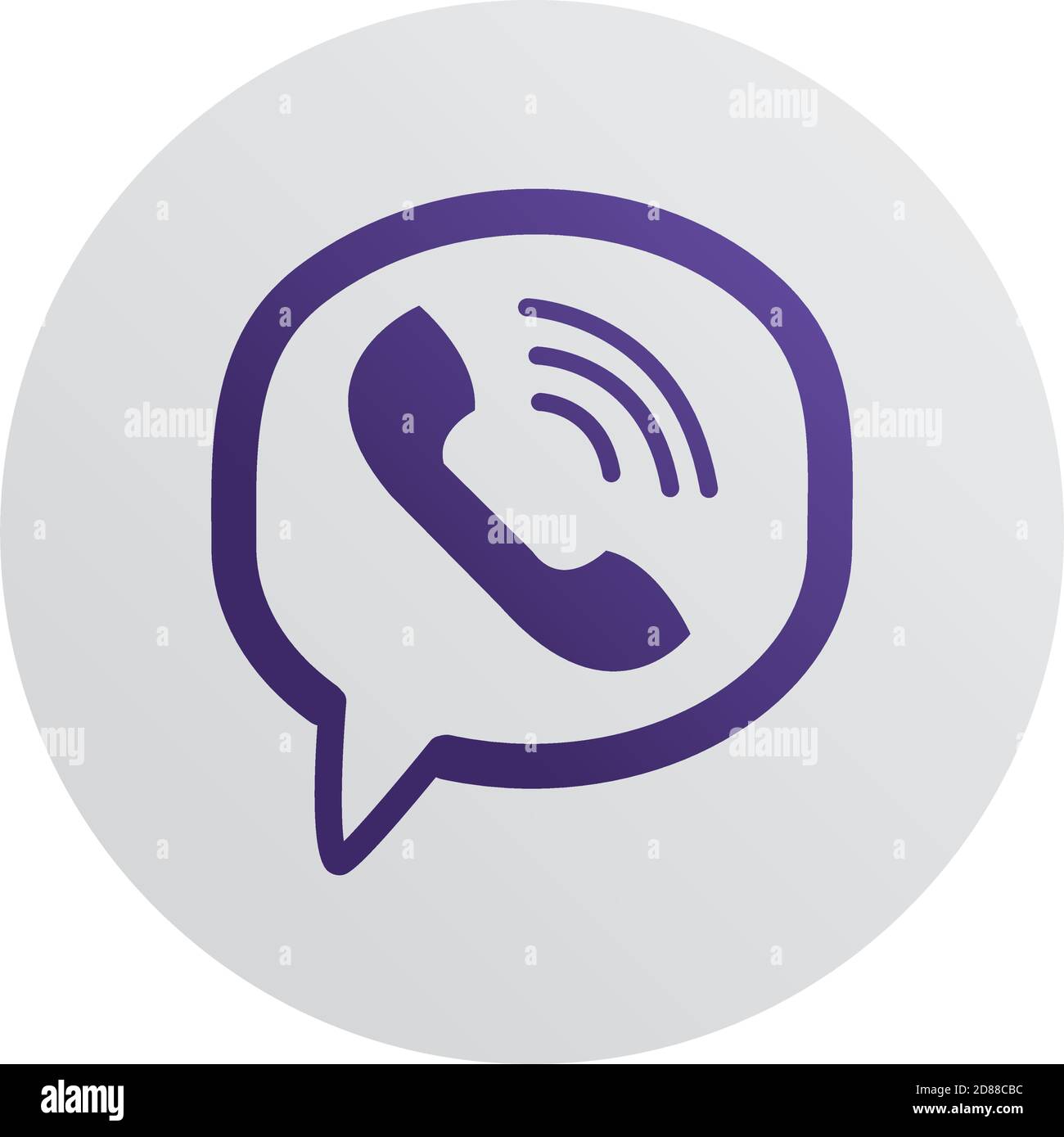 social media logo, viber free phone calls and free text messages vector ...