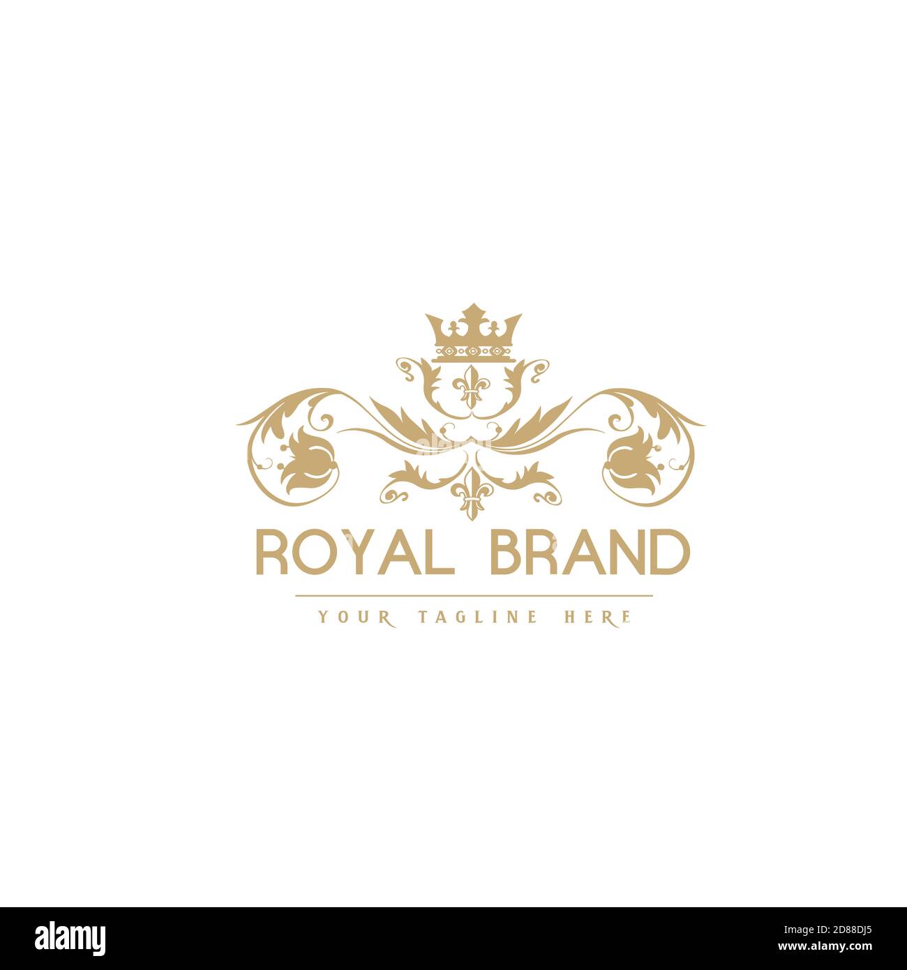 Royal brand and luxury brand logo illustration design Stock Vector ...