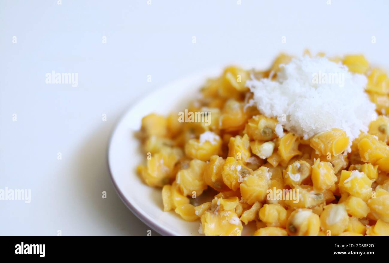Grontol jagung on white background. Grontol jagung is traditional ...