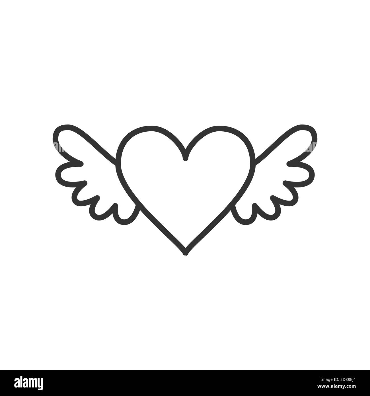 Cool Hearts With Wings