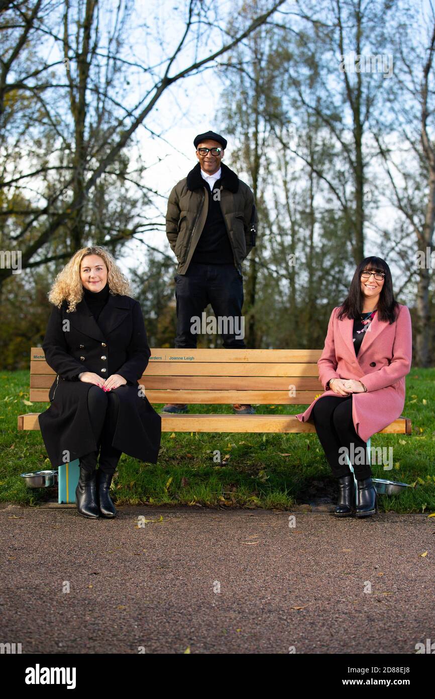 EDITORIAL USE ONLY (Left to right) Michelle Thomson, Jay Blades and ...