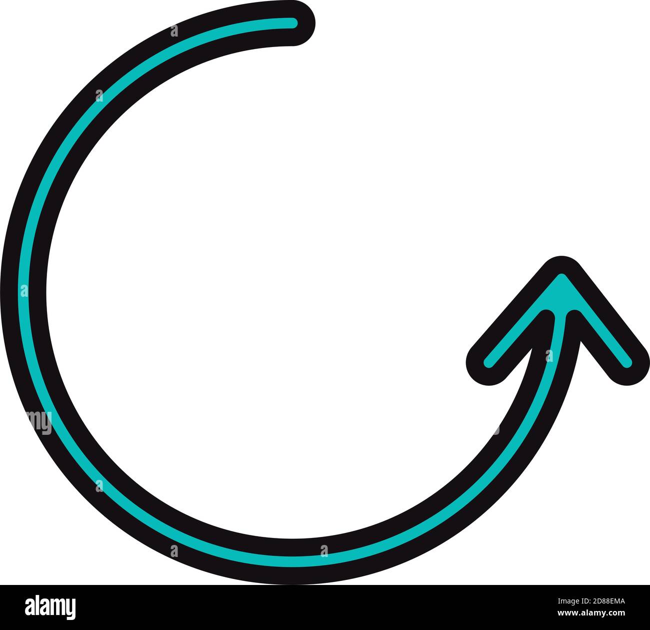 user interface update data arrow linear and fill style vector ...