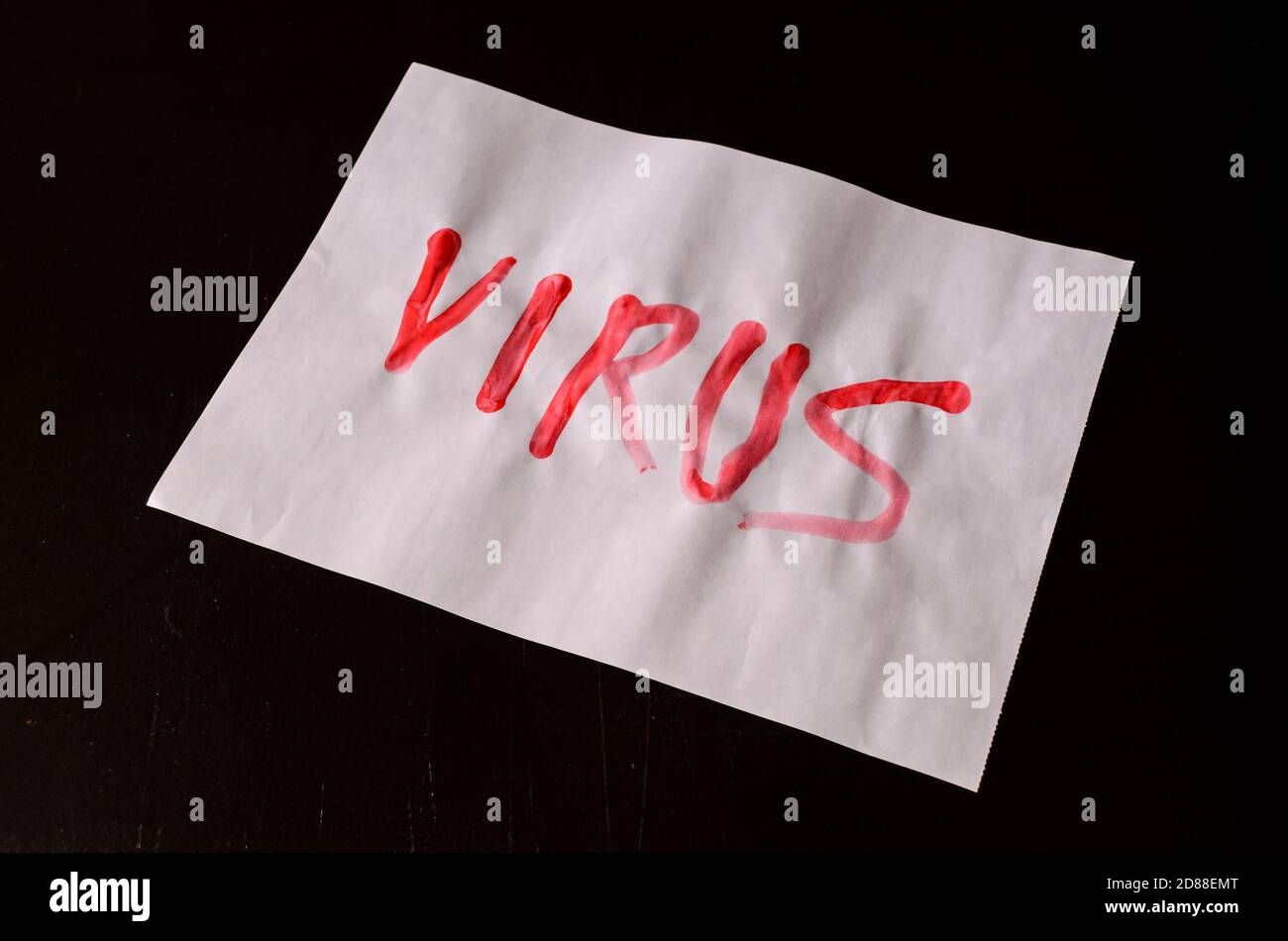 Word Virus Text Stock Photo - Alamy