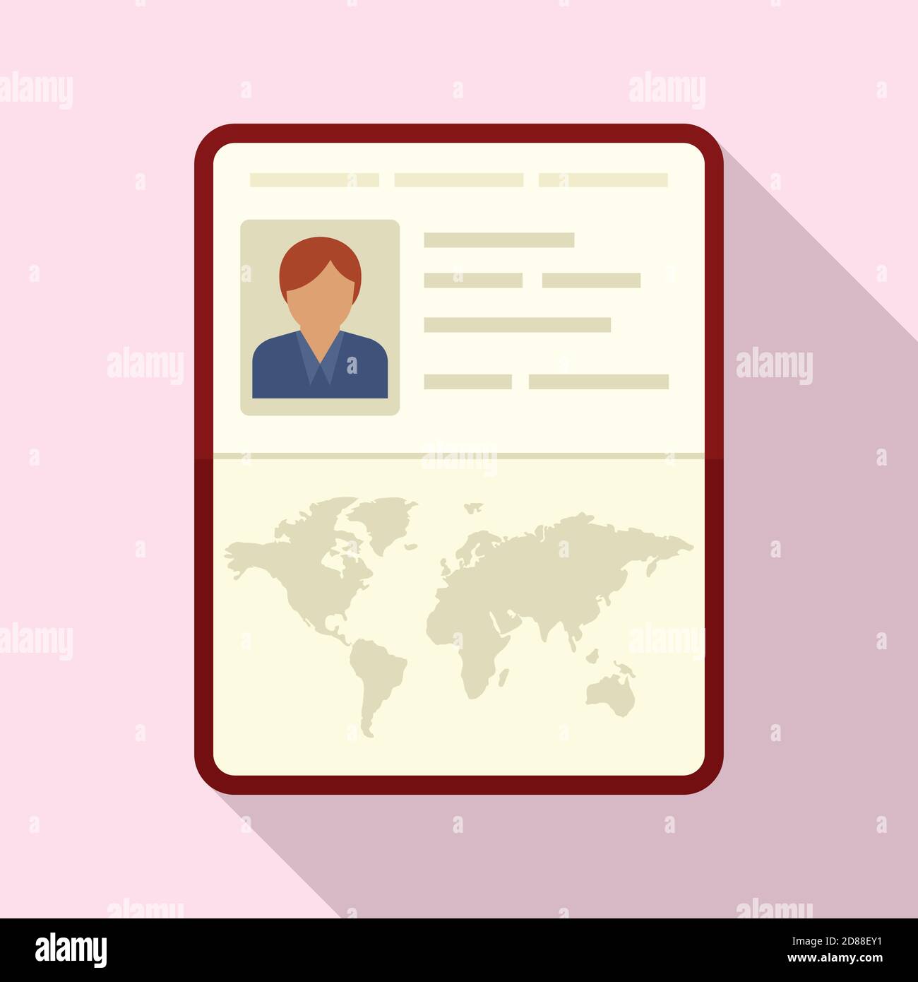 Open Passport Photo Stock Vector Images - Alamy