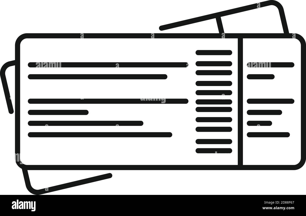 Plane icon vector tickets Black and White Stock Photos & Images - Alamy