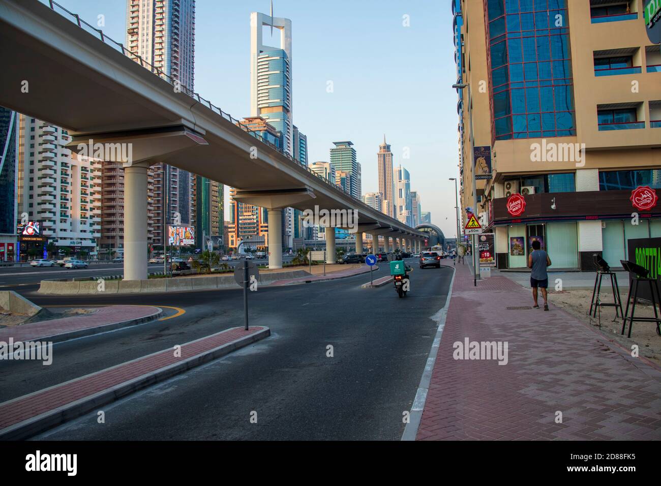 Main road of UAE, Shaikh Zayed Road, Dubai. Outdoors Stock Photo - Alamy