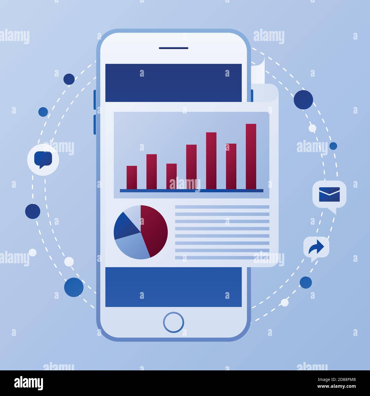 Public relations and marketing background with symbols and people ...