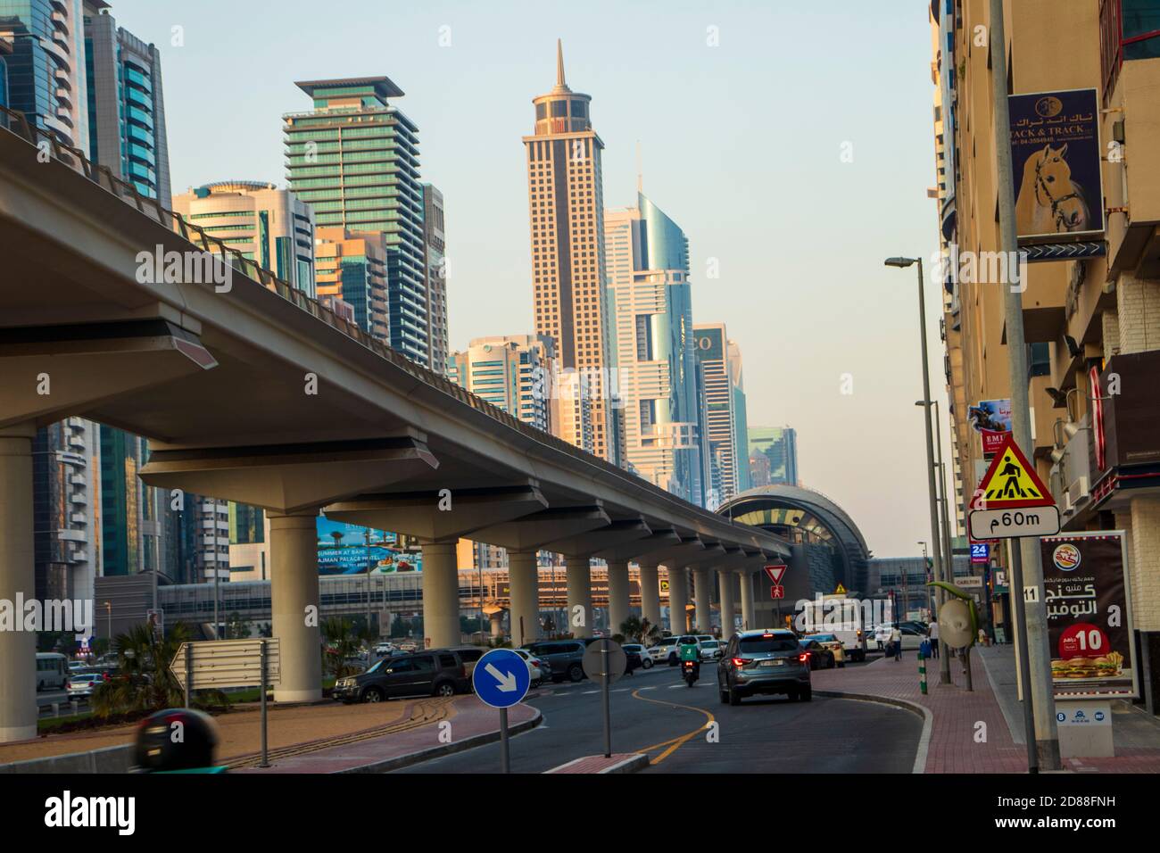 Main road of UAE, Shaikh Zayed Road, Dubai. Outdoors Stock Photo - Alamy