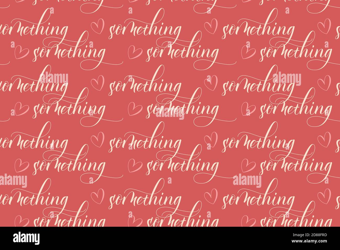 Seamless Brush calligraphy Something Stock Vector Image & Art - Alamy