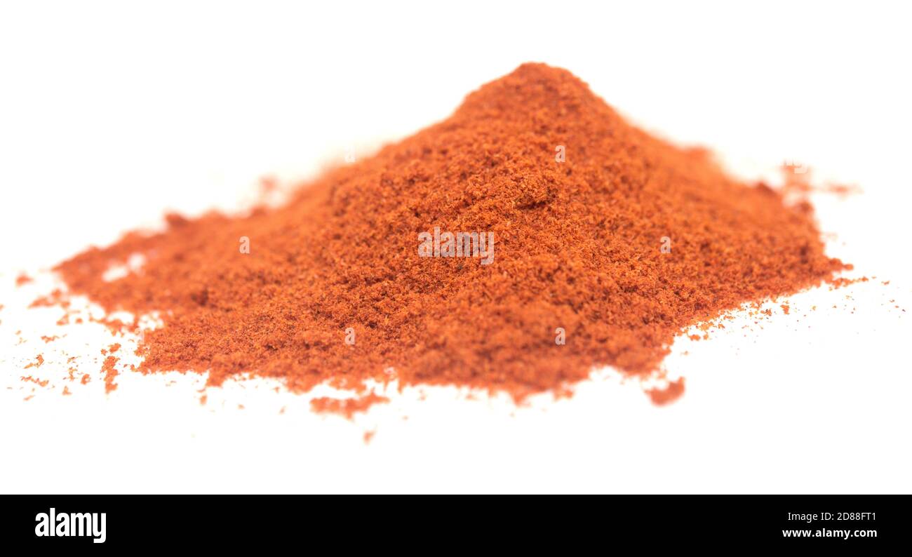 Paprika isolated on white background Stock Photo - Alamy