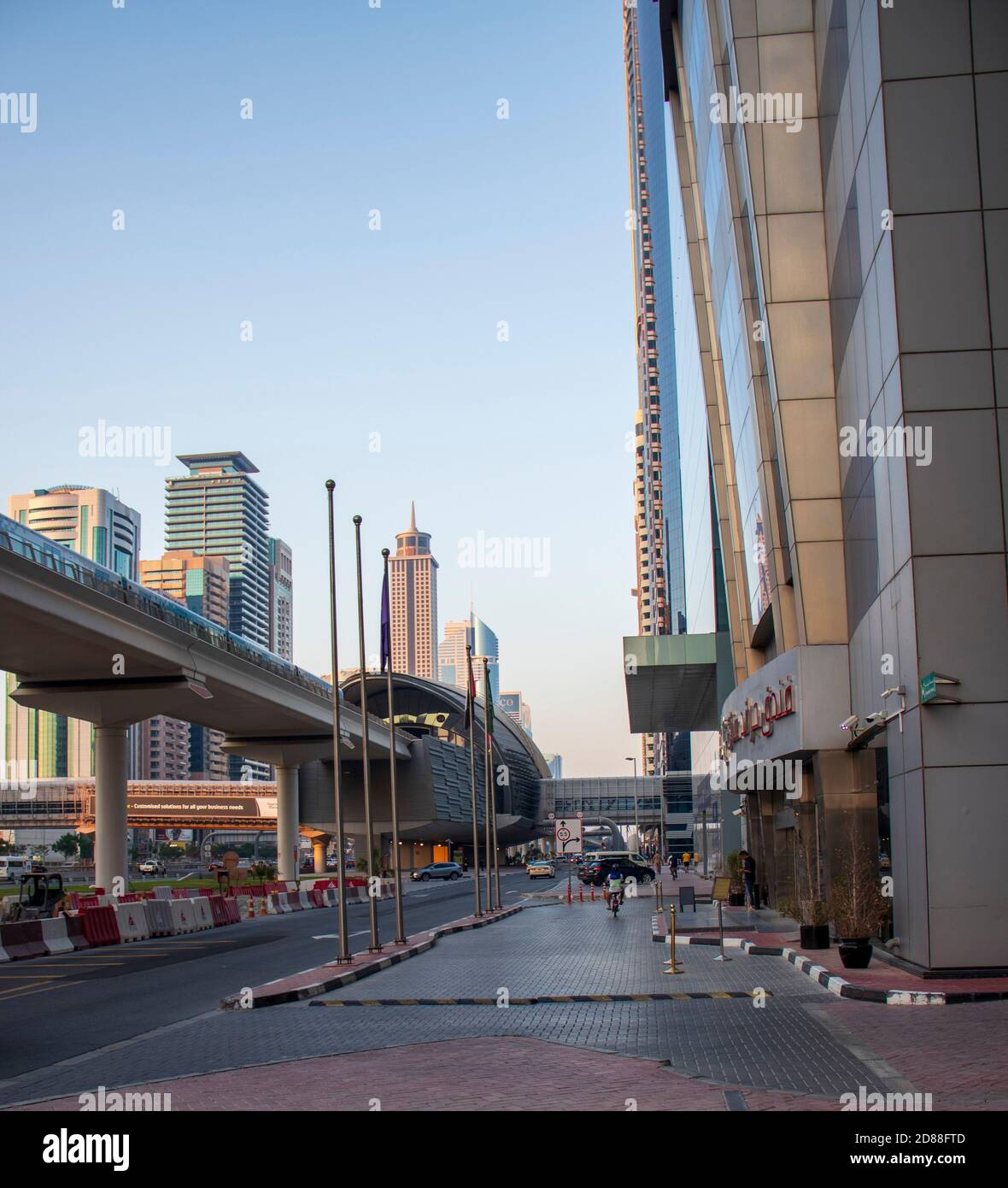 Main road of UAE, Shaikh Zayed Road, Dubai. Outdoors Stock Photo - Alamy