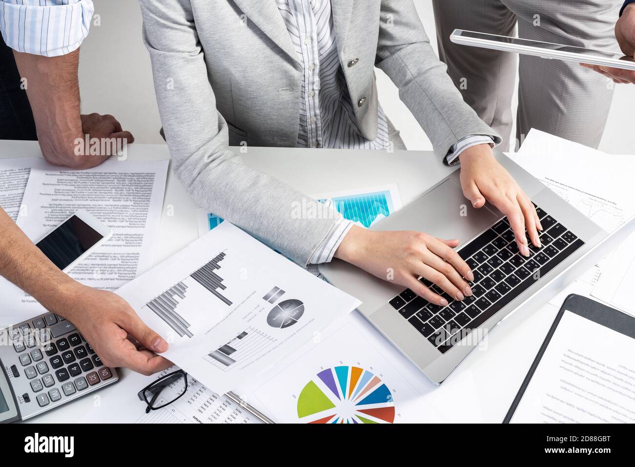 Corporate teamwork concept with businessmen Stock Photo - Alamy