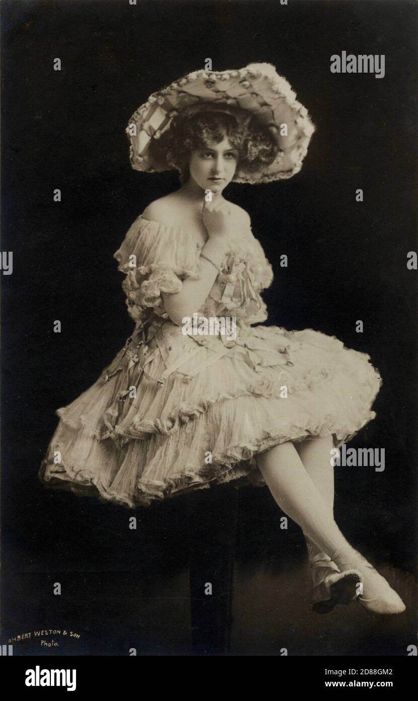 Vintage Postcard. Gabrielle Ray - Rotary 1677 Q - photo by Lambert Weston & Son - postmarked 28 ...