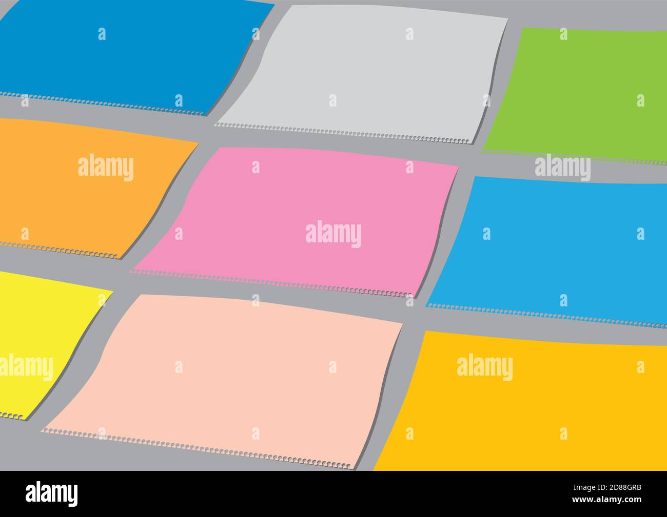 Colourful notes Stock Vector Images - Alamy