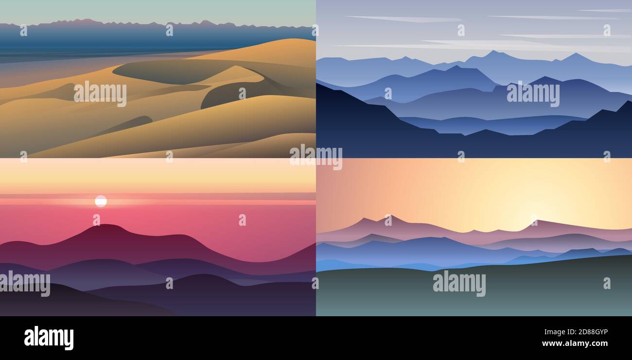 Cartoon hills hi-res stock photography and images - Alamy