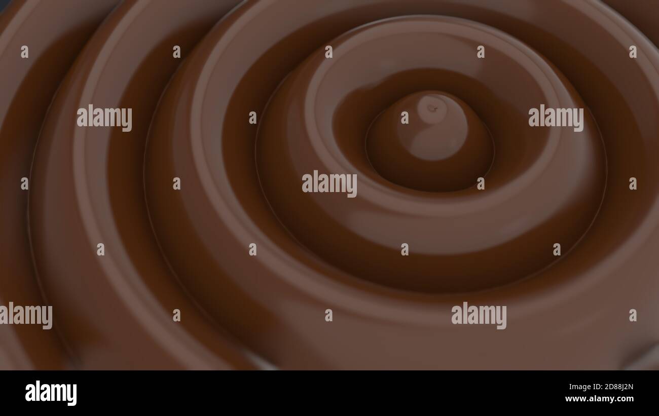 Waves on the surface of the chocolate Stock Photo - Alamy
