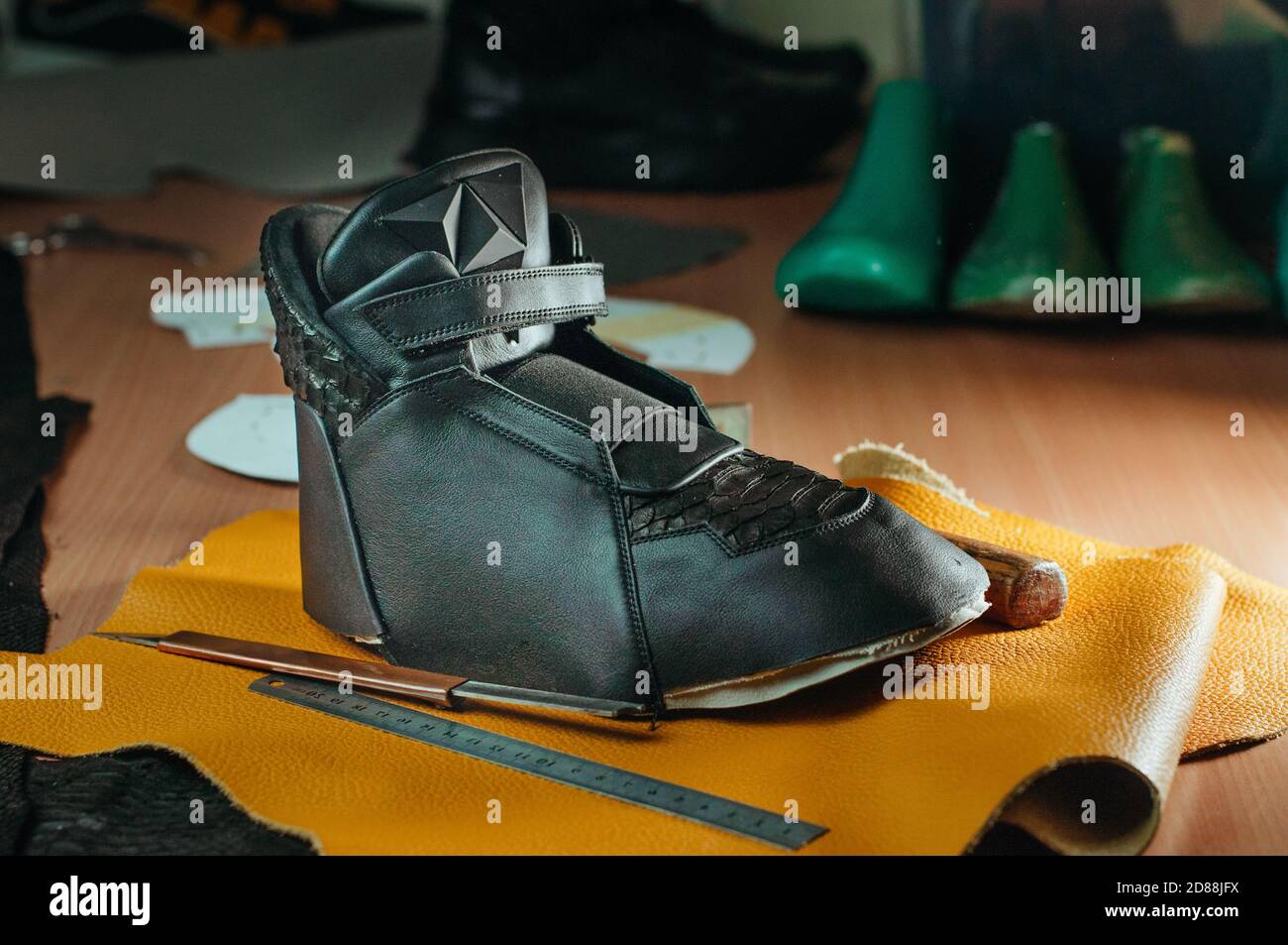 Shoemaker cobbler shoe repair working hi-res stock photography and ...