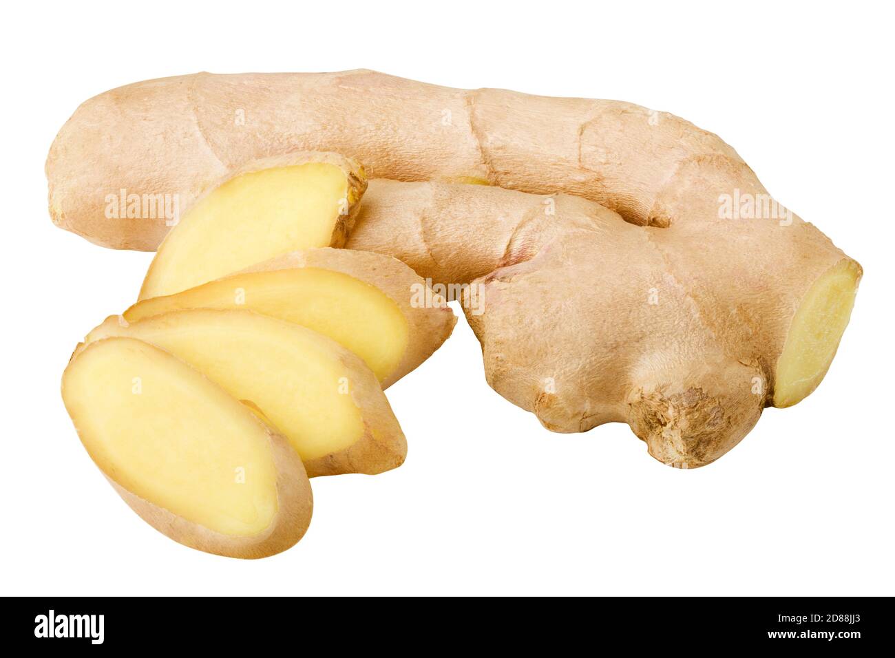ginger, isolated on white background, clipping path, full depth of ...