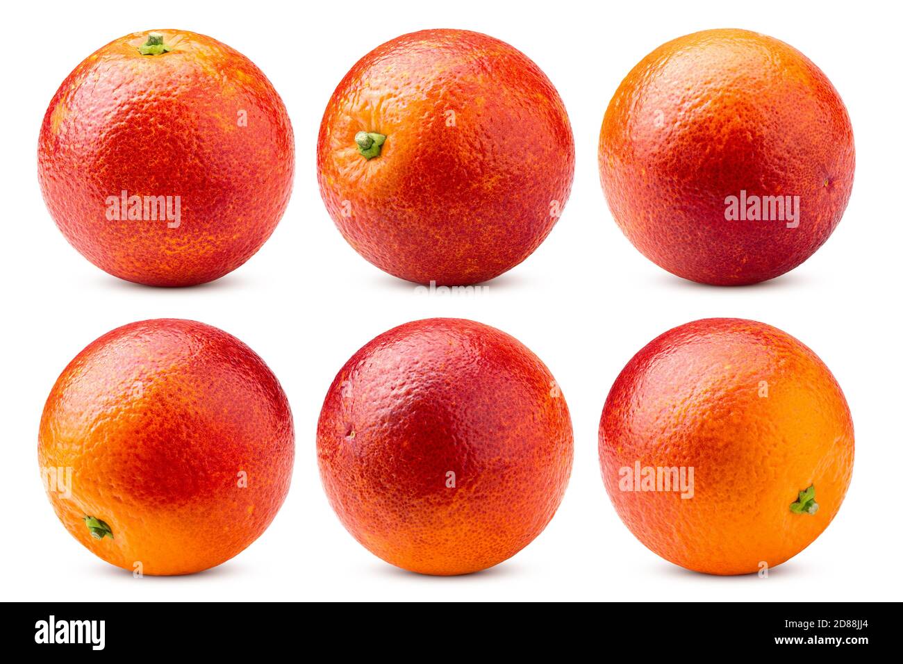 red blood orange, isolated on white background, clipping path, full ...