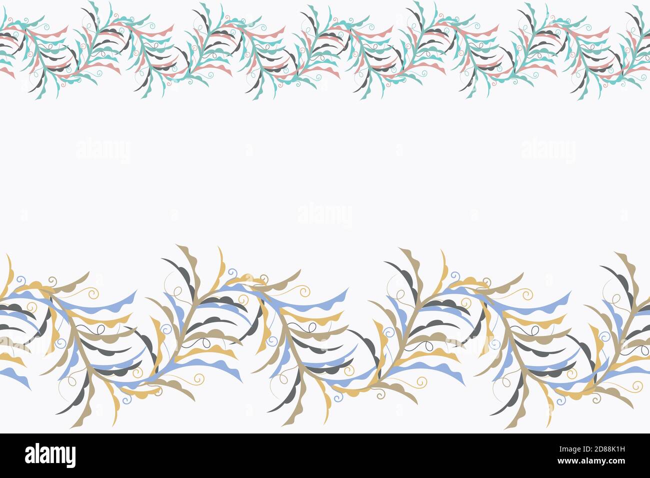 vector seamless border for design in trendy colors Stock Vector Image ...