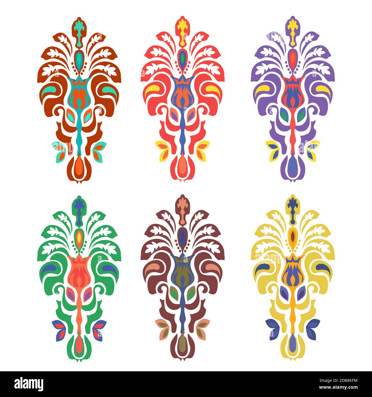 Eastern floral border design hi-res stock photography and images - Alamy