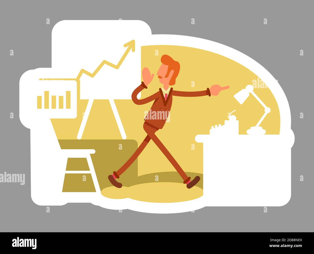 Top manager 2D vector web banner, poster Stock Vector Image & Art - Alamy