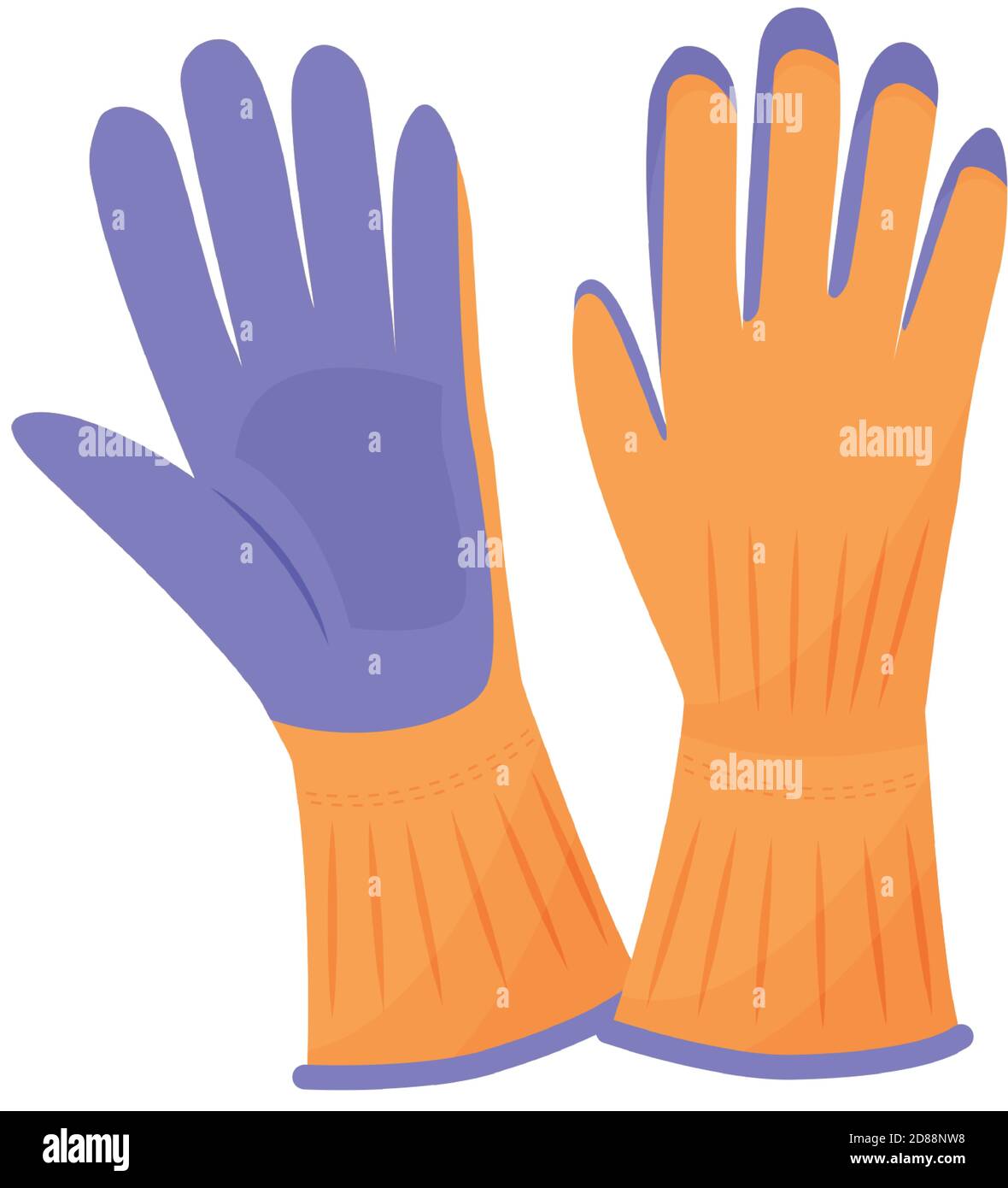 Work Gloves Cartoon