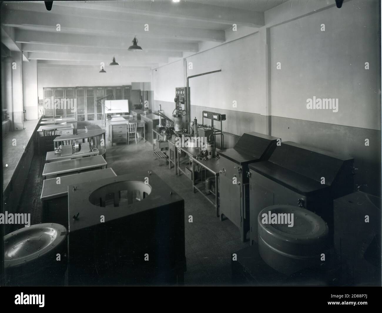 1930 - 40. Fiat - Ansaldo big motors factory. Office and rooms. Torino ...