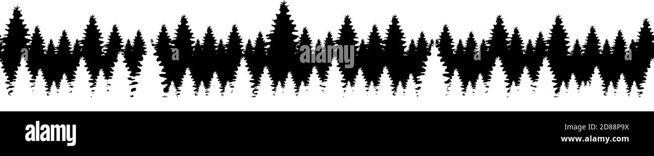 Horizontal seamless border cartoon Black and White Stock Photos ...