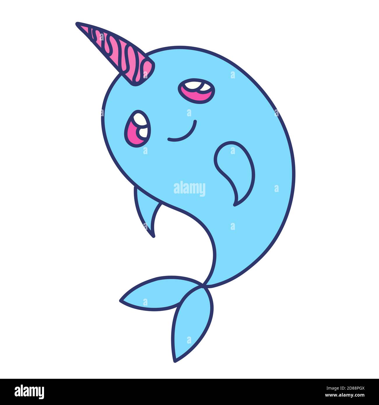 Cute Narwhal Whale