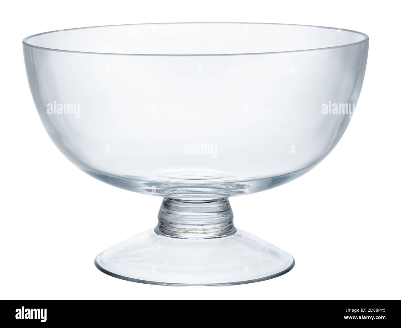 Glass stand for fruits storage isolated on white Stock Photo - Alamy