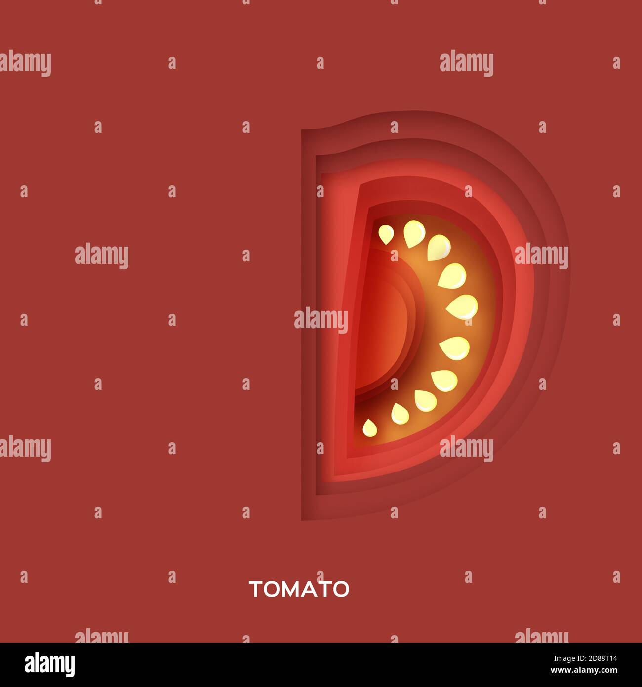 Front view fresh red Stock Vector Images - Alamy